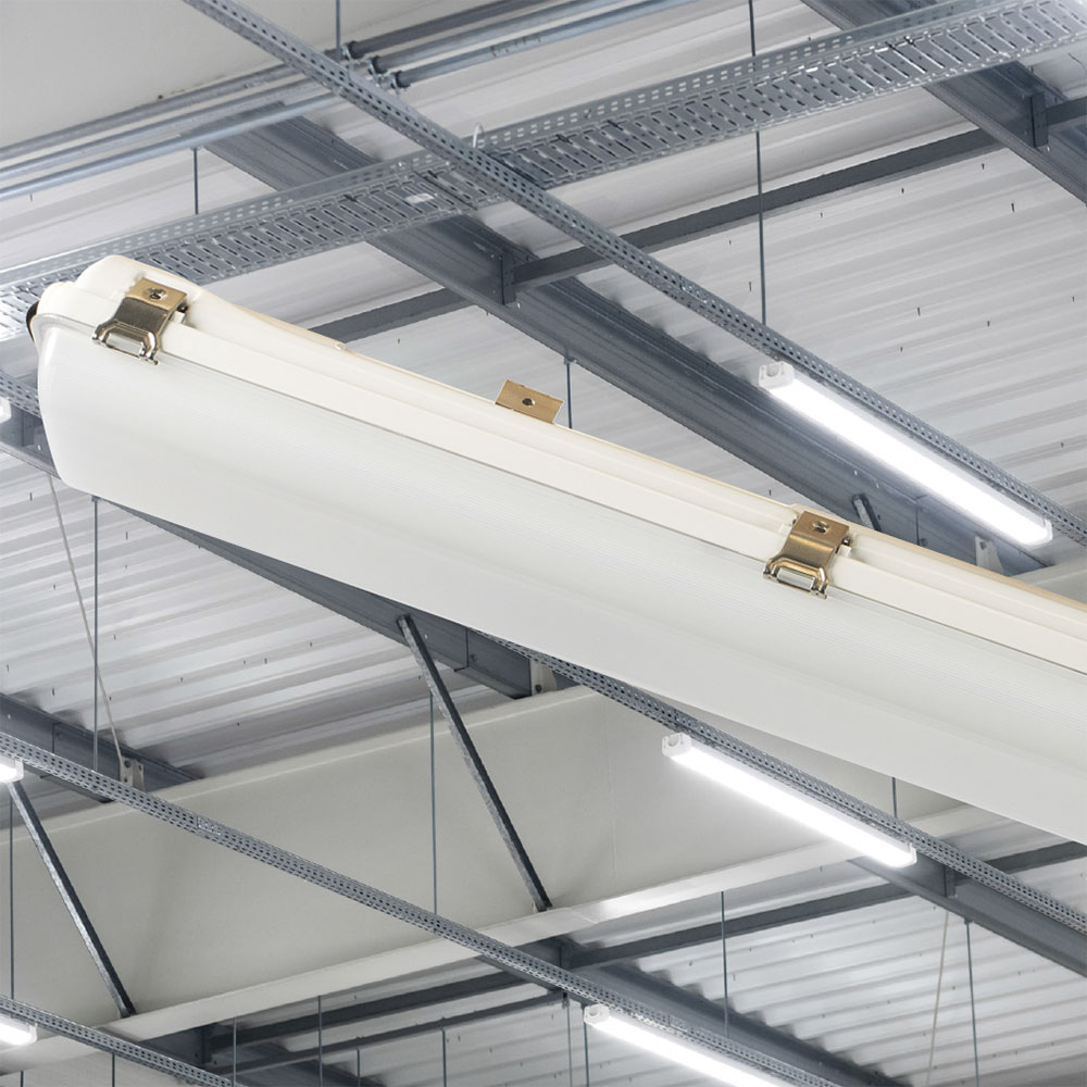 Endura 20W / 40W LED Weatherproof Batten With Sensor Grey / Tri-Colour