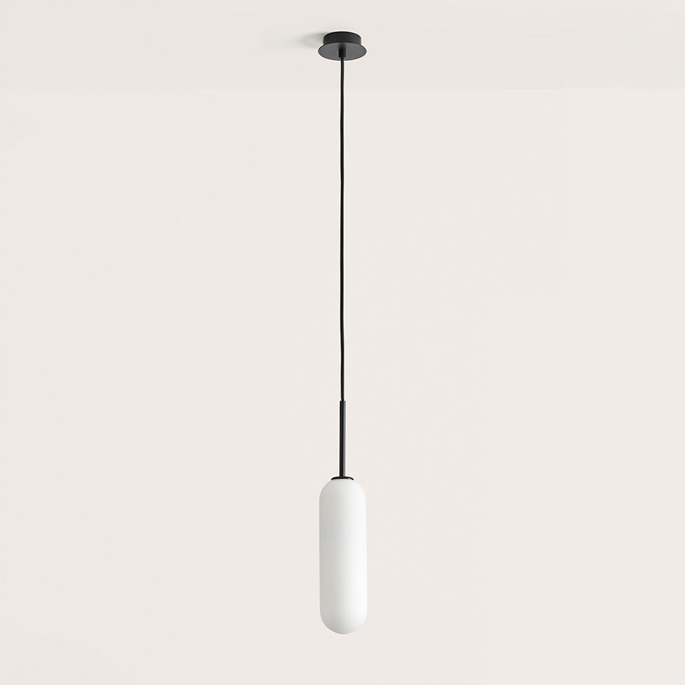 Atil LED Pendant Light Matt Black / Opal - ARO.C1281/NEG