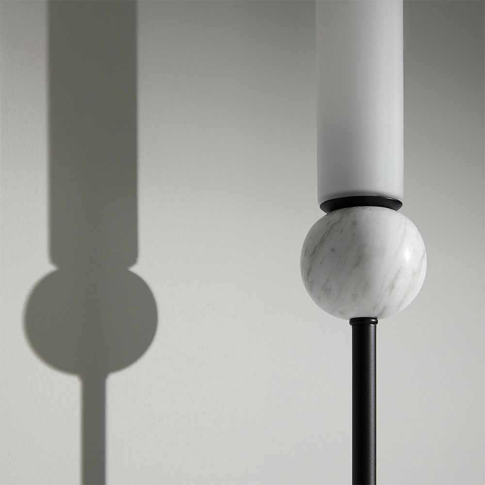 Delie Large Wall Light Matt Black / White - ARO.A1224/L/NEG | LED Wall ...