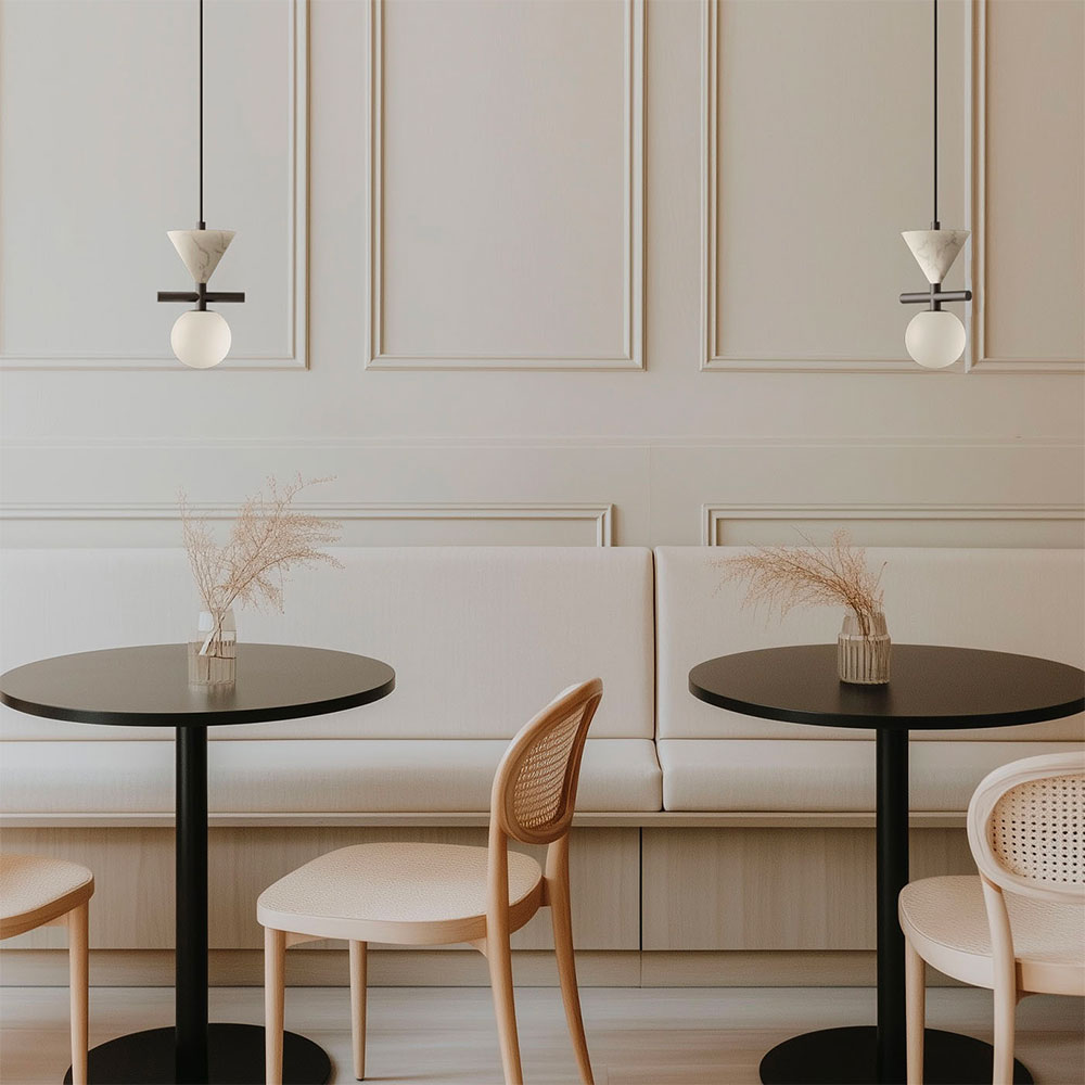 Oneta LED Pendnat Matt Black / Matt White - ARO.C1299/NEG | LED Pendant ...