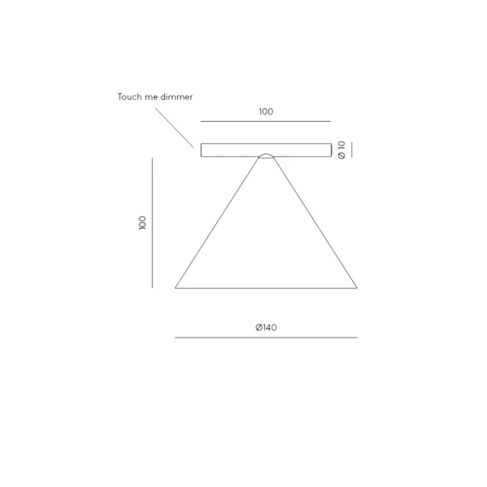 Iconic LED Table Lamp Matt Black - ARO.S1300/NEG