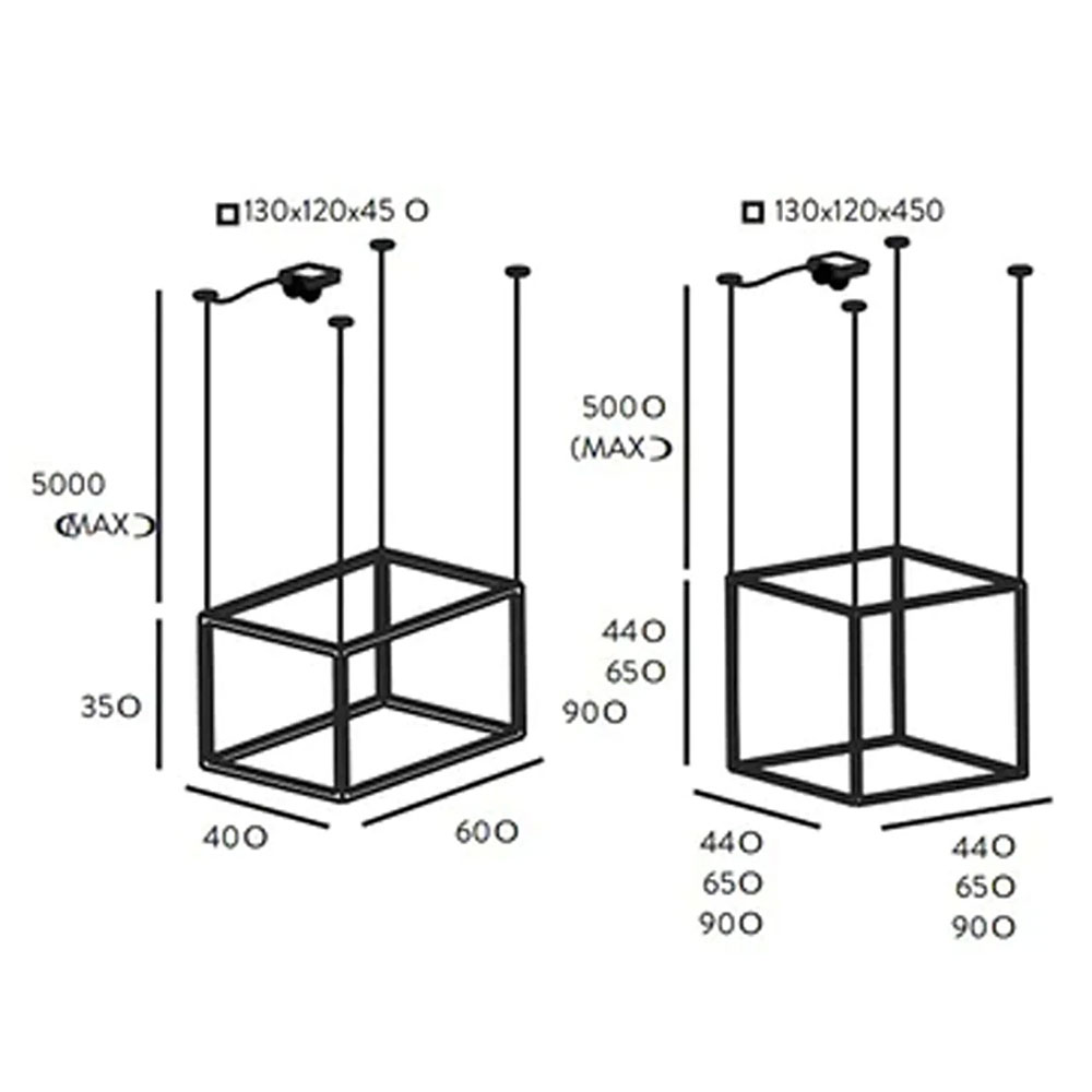 Cube-X LED Pendant Shiny Gold Small - ARO.C1213/44/ORO