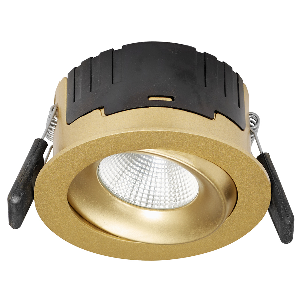 Multiform 8W Dimmable LED Downlight Gold / Warm White - LDL-TLT-GD