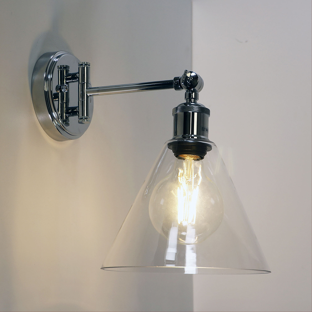 Heath Swing Arm Wall Light Chrome - OL69481CH