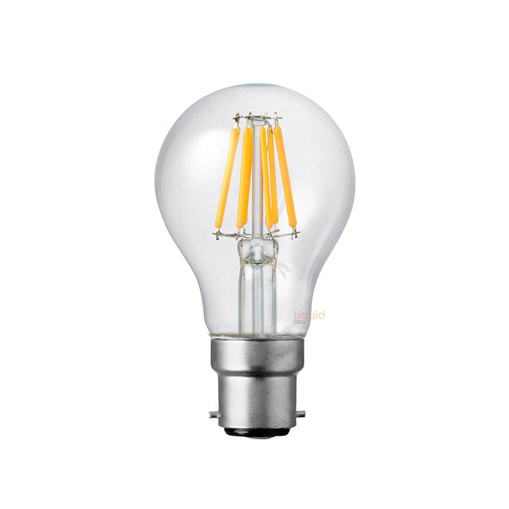 Filament Clear 12~24V AC / DC GLS LED 8W B22 Non-Dimmable / Natural Wh