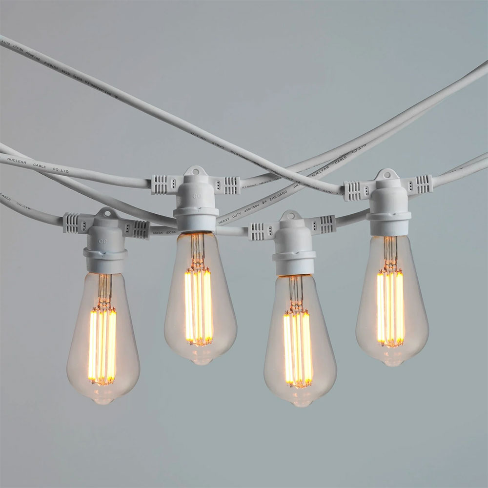 Festoon 10 Meter LED Dimmable 4.2W Teardrop Party Light Kit White / Wa