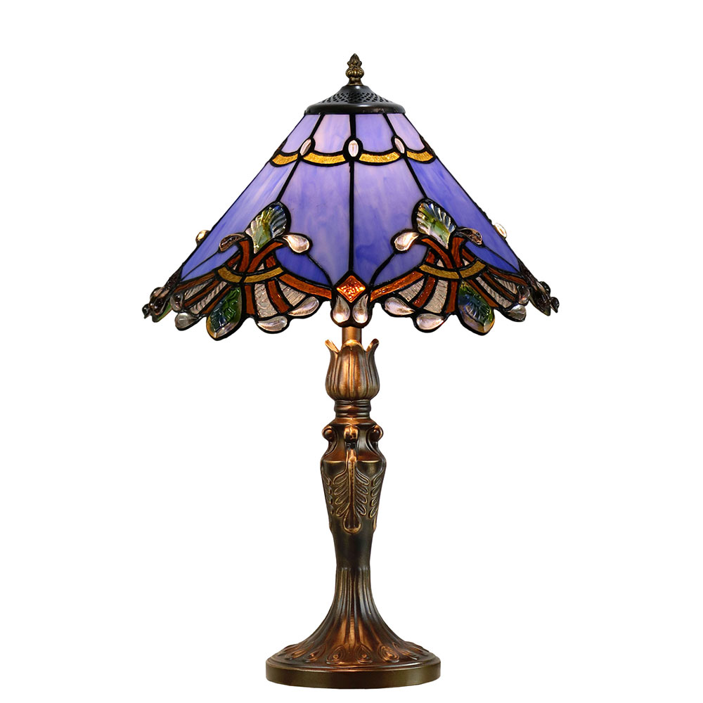 Benita Tiffany Periwinkle Table Lamp - TL-141072P-N032