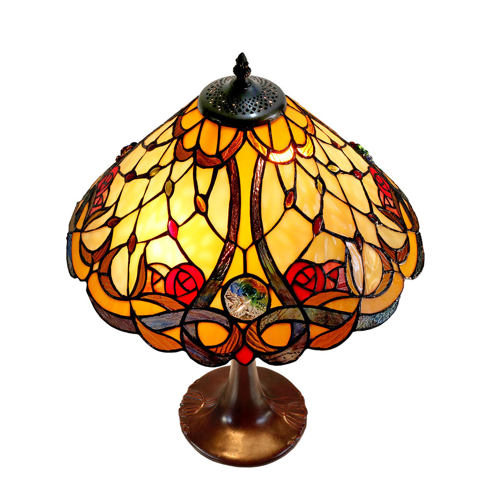 Tiffany Table Lamp Amber - TL-1611495A/N040
