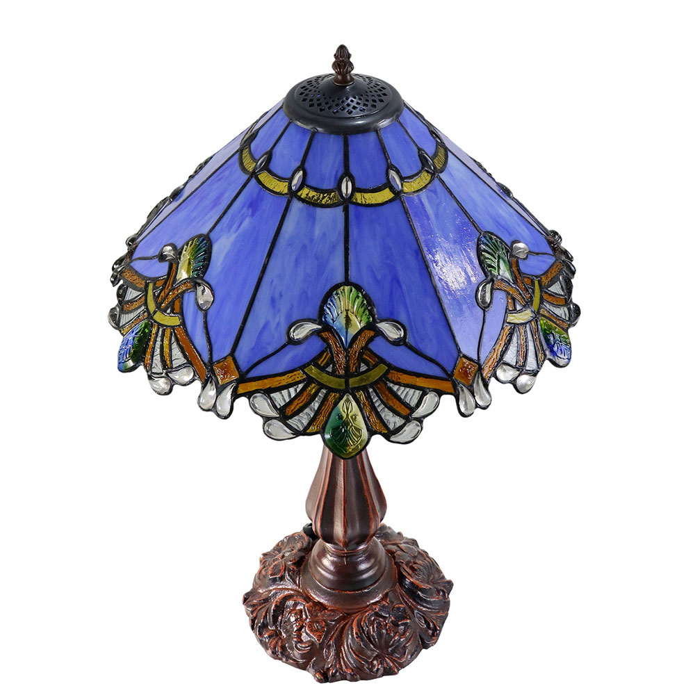 Benita Tiffany Periwinkle Large Table Lamp - TL-161072P-KG | G & G Bros ...