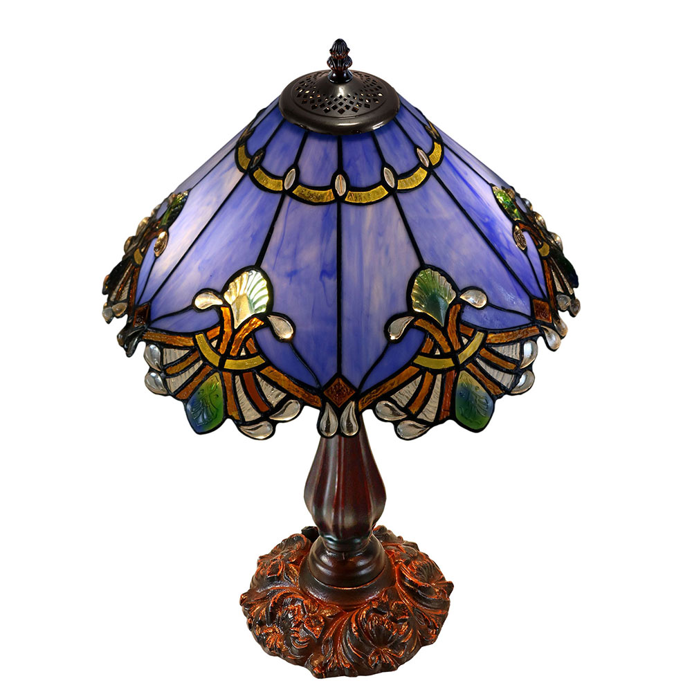 Benita Tiffany Periwinkle Large Table Lamp - TL-161072P-KG | G & G Bros ...