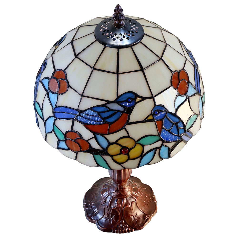 Tori Bluebird Tiffany Table Lamp - TL-122346-305M