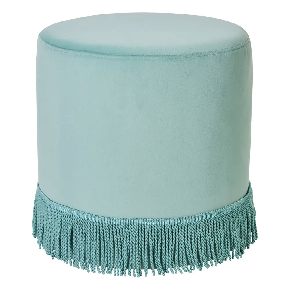 Nemi Stool Duck Egg Blue Velvet - 33454