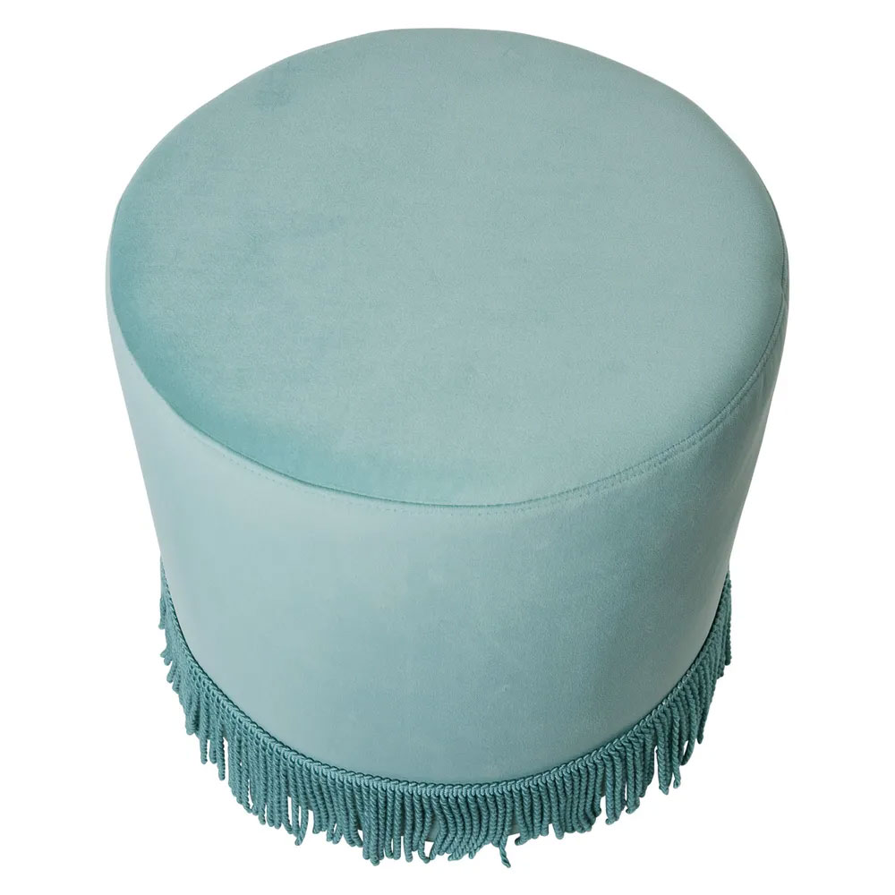Nemi Stool Duck Egg Blue Velvet - 33454