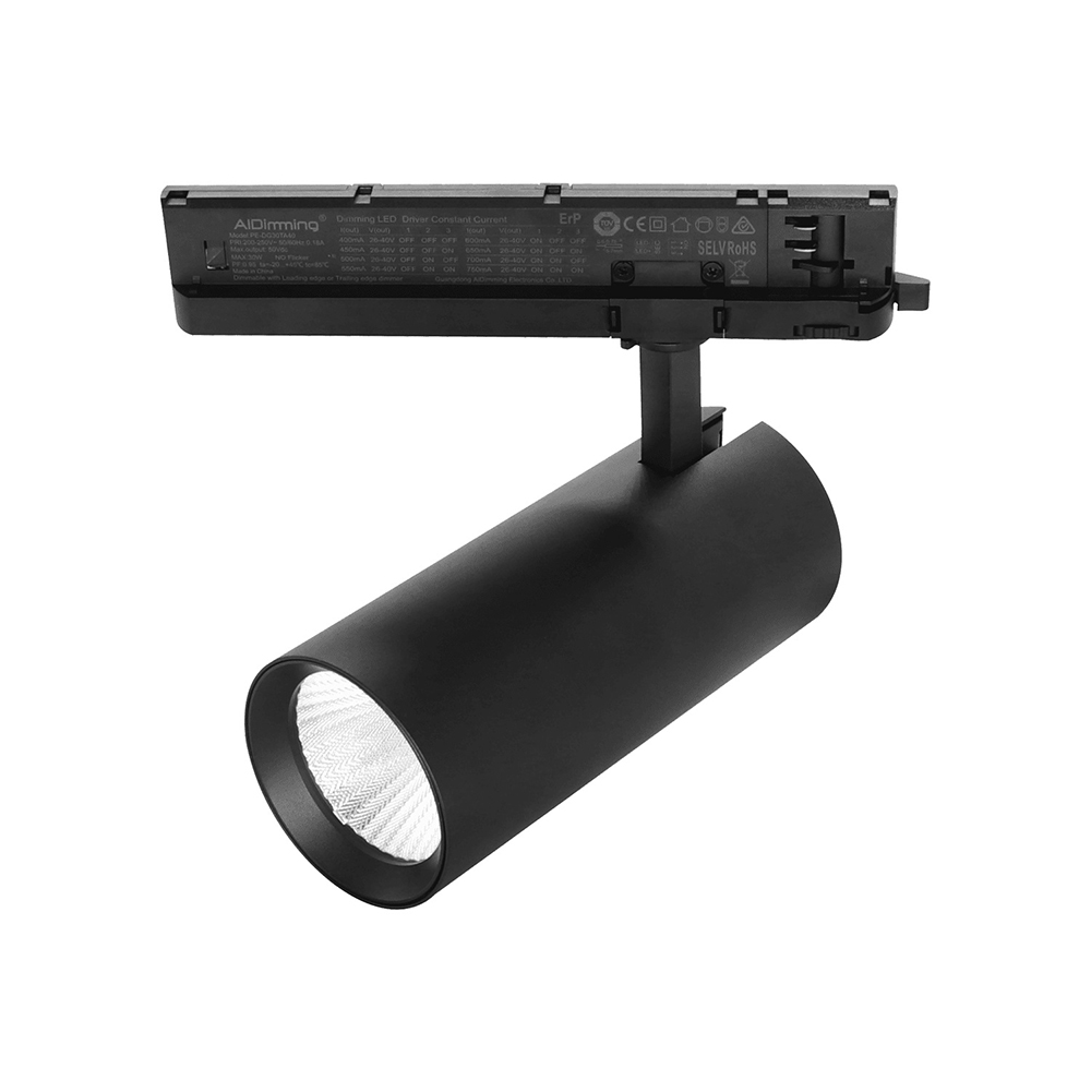 Thor-Pro-32-Track Dimmable LED Track Light Black / Tri-Colour - 52565