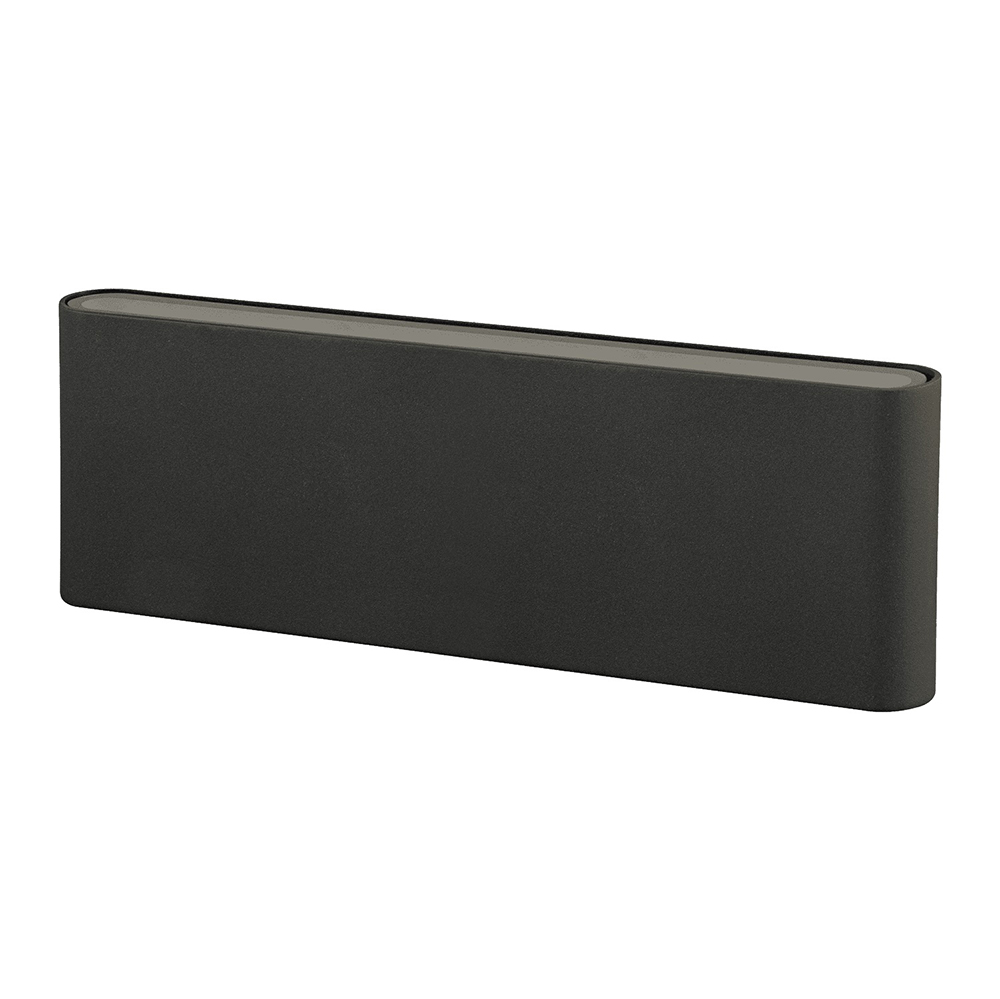 Lynx Large 12V / 24V DC 24W Up & Down Wall Light Black / Tri-Colour