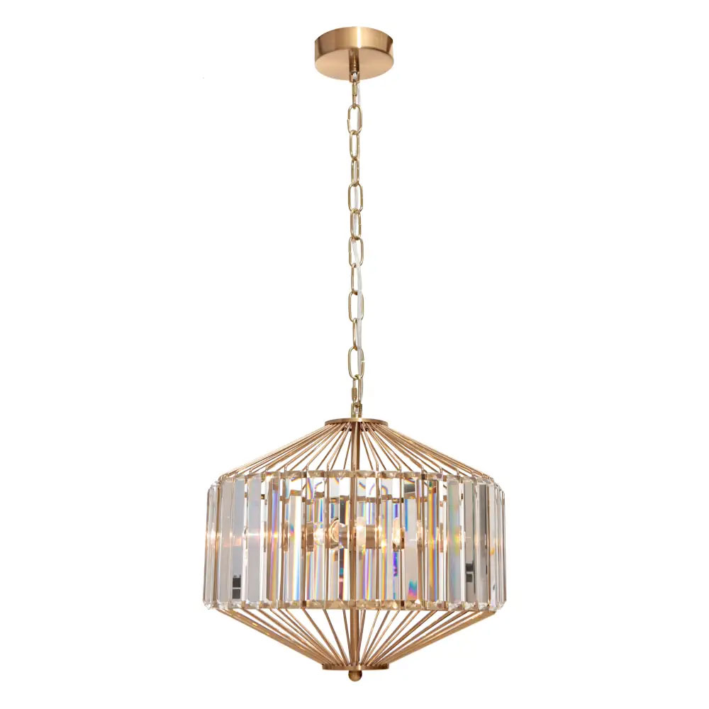 Arzano 3 Light Pendant Gold - ARZA3PGLD