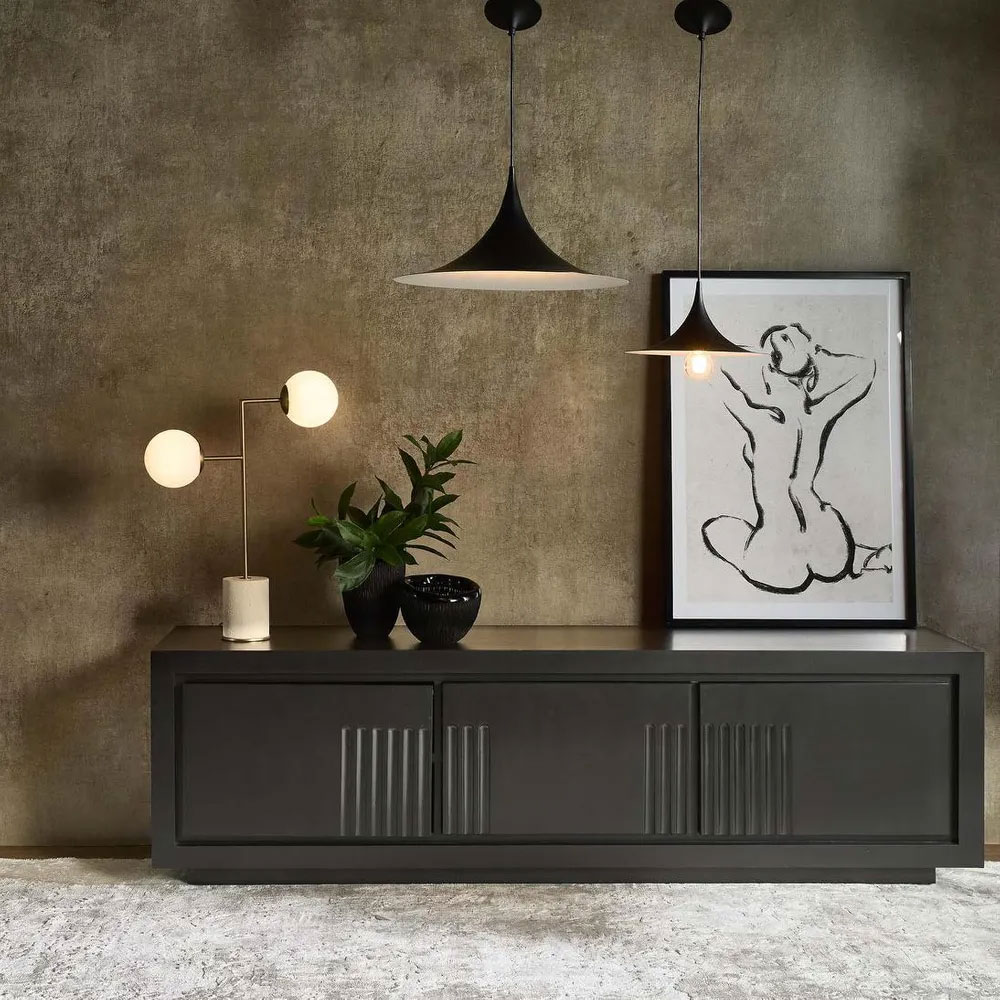 Sophia Ceiling Pendant Small Black - ELID10330SBK | Emac & Lawton | Shop By Brand ...