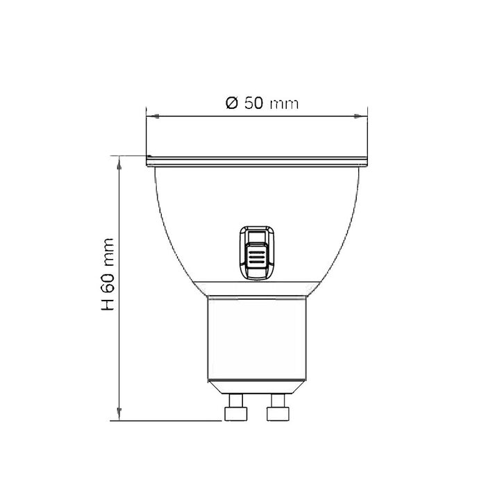 LED GU10 6W 240V Globe Tri-Colour - GU10L550TC