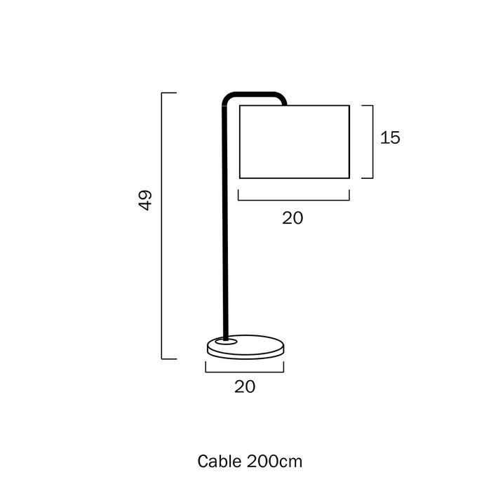 Ingrid 1 Light Table Lamp Gold / Black - INGRID TL-GDBK