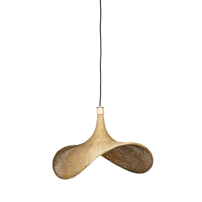 Modern Small Straw Hat Ceiling Light Natural - ROSANNA-50 Natural