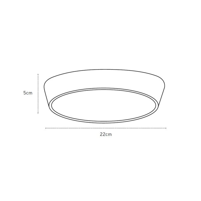 Slimline 18W LED Dimmable Light Kit For Tempo Plus Ceiling Fan White