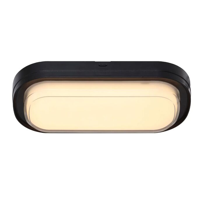Viggo 16W LED Rectangle Bunker Black / Tri-Colour - VIGGO RE27-BK